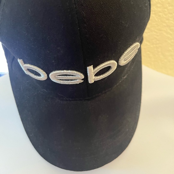 bebe | Accessories | Bebe Adjustable Black Hat | Poshmark